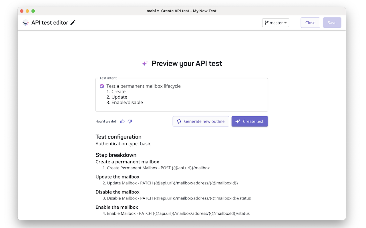E2E API Testing Tool | mabl